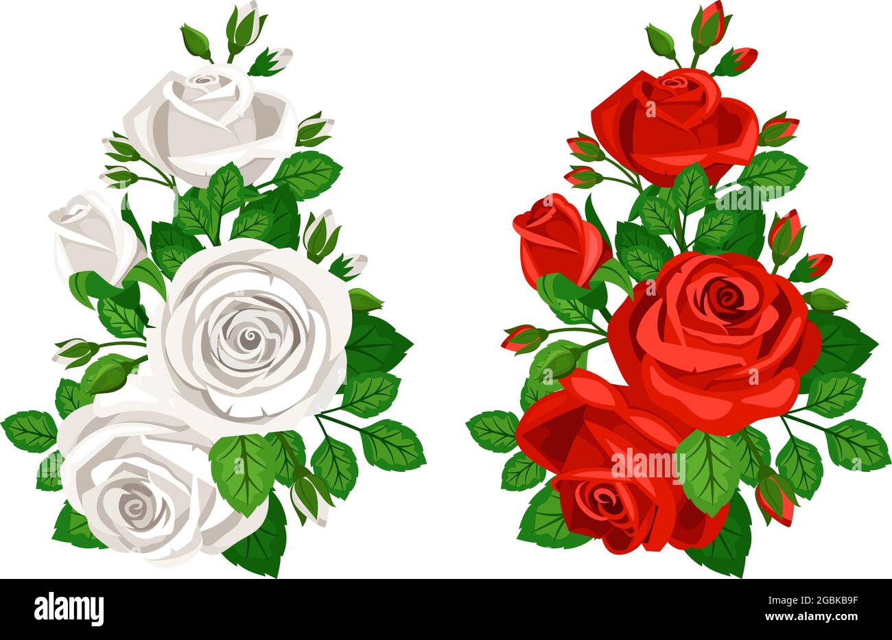 Beaux bouquets Banque d'images vectorielles - Alamy