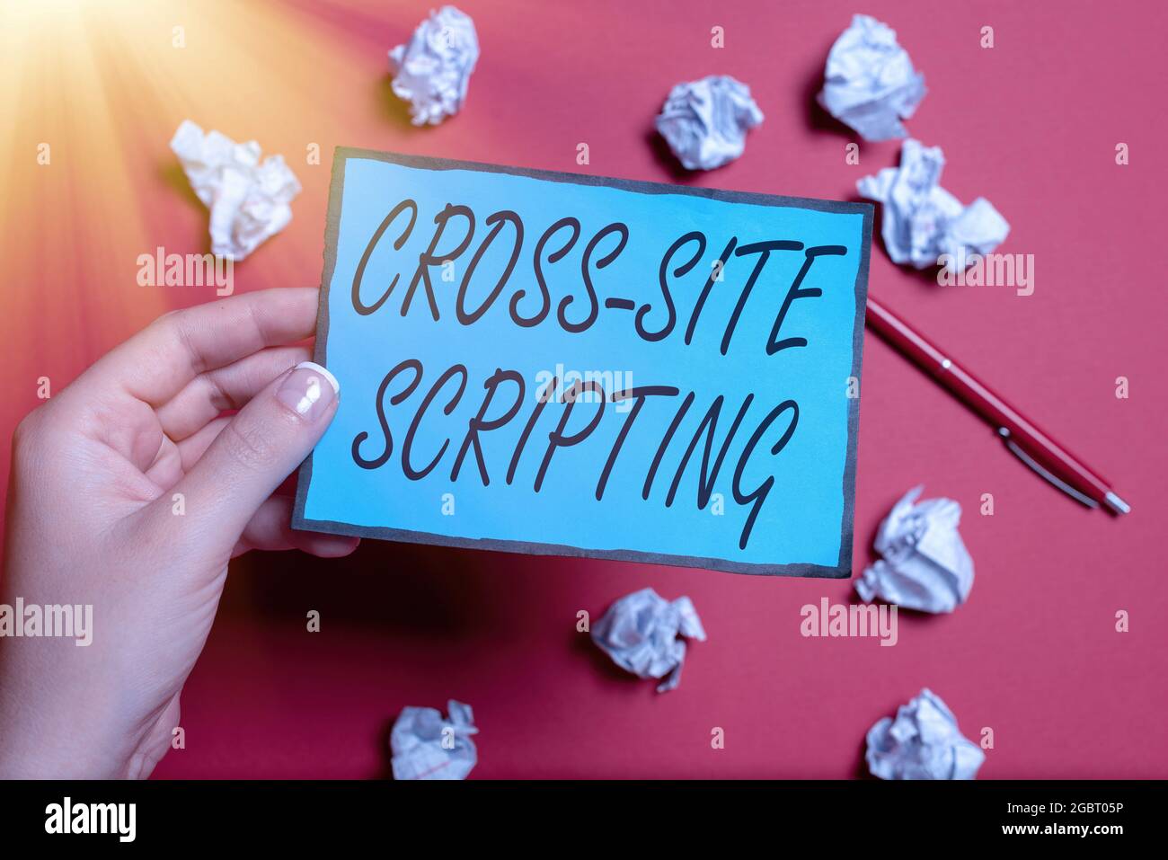 Écriture de texte Cross site Scripting. Présentation de l'entreprise ...