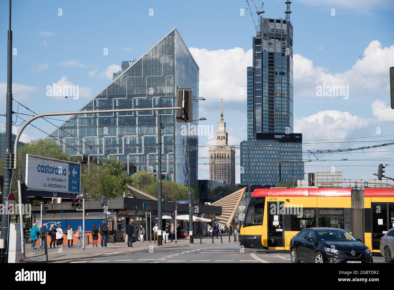 Varsovie varso tower en construction Banque de photographies et d ...