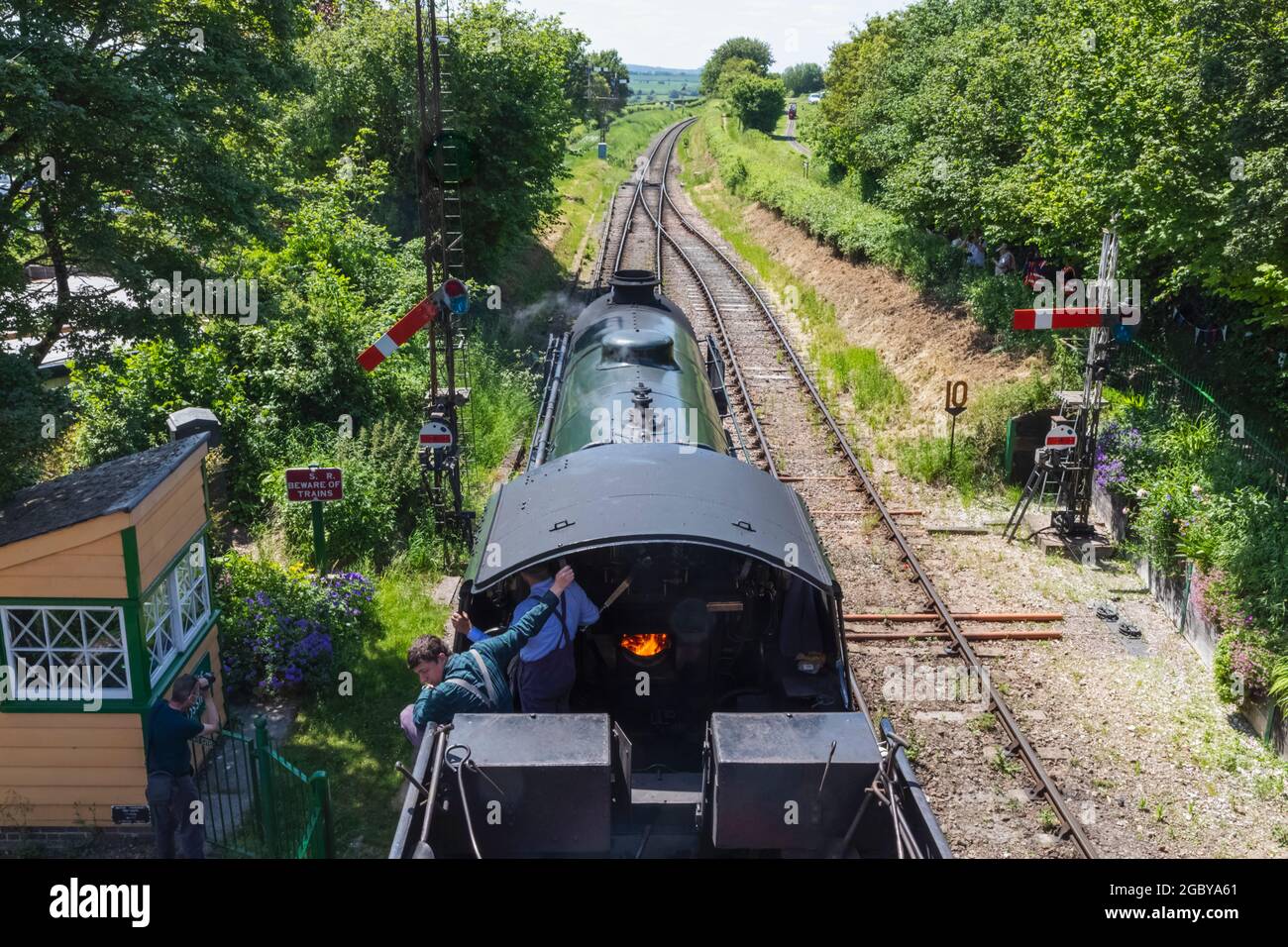 Angleterre, Hampshire, Ropley, Ropley Station, Mid-Hants Heritage ...