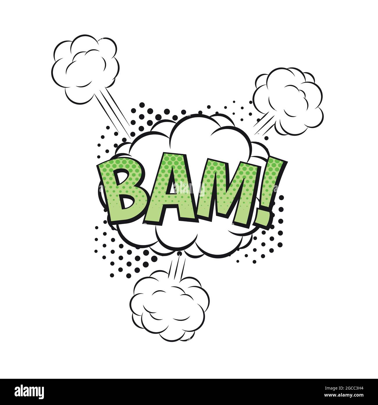 Bam bande dessinée Banque d'images vectorielles - Alamy