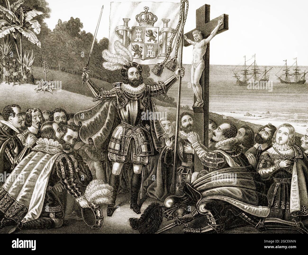 Columbus 1492 october 12 Banque de photographies et d’images à haute ...