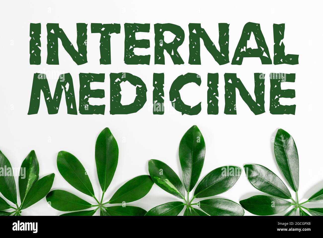 Inspiration montrant le signe médecine interne. Concept signification ...