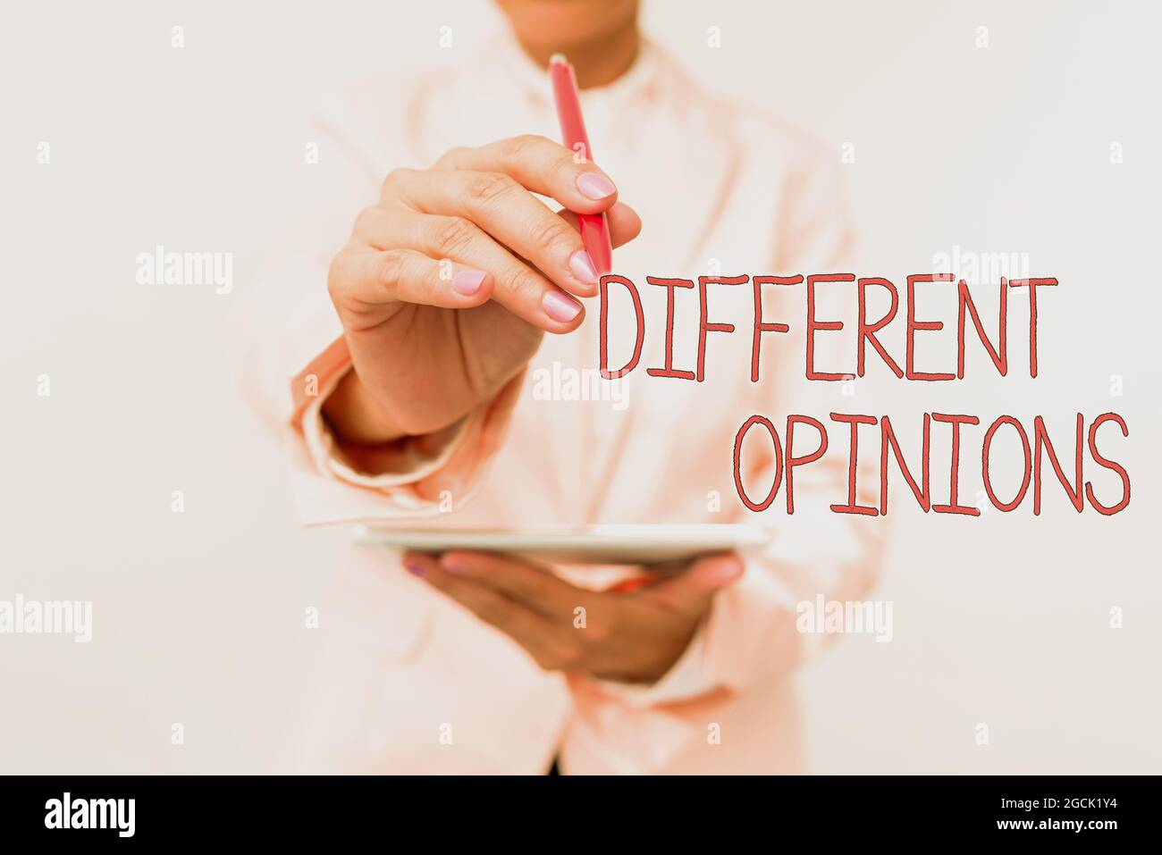 Légende de texte présentant différentes opinions. Concept d'Internet ...