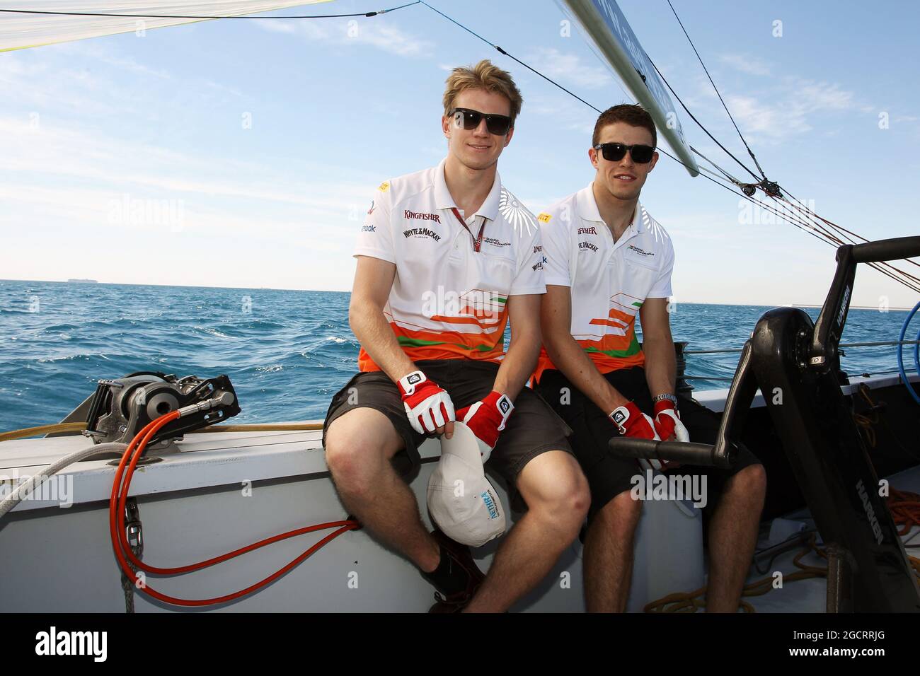 Sahara force inde f1 sur aethra americas cup boat Banque de ...