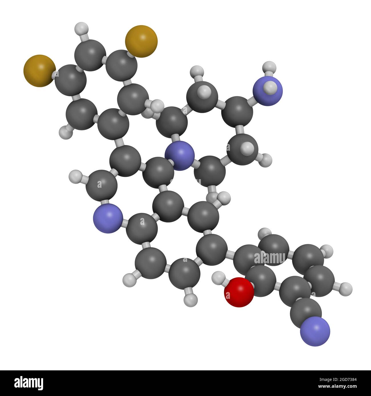 Molécule de médicament Paltusotine acromégalie. Rendu 3D Photo Stock ...
