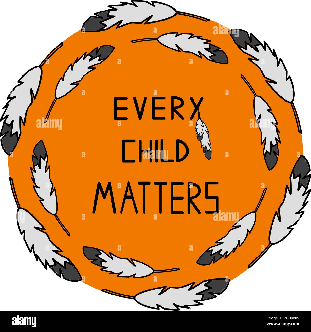 Logo « chaque enfant compte ». Illustration vectorielle. Tragédie ...