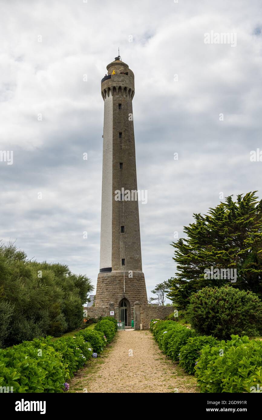 Phare du Trézien, Pointe de Corsen, Bretagne, Finistère Photo Stock - Alamy