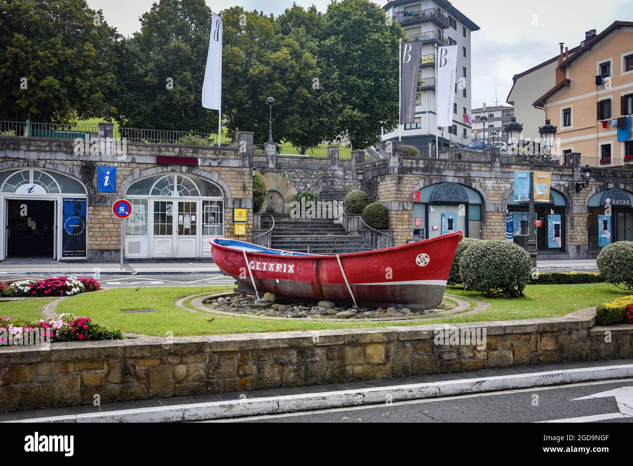 Getaria, Espagne - 25 juillet 2021 : un bateau de pêche traditionnel ...