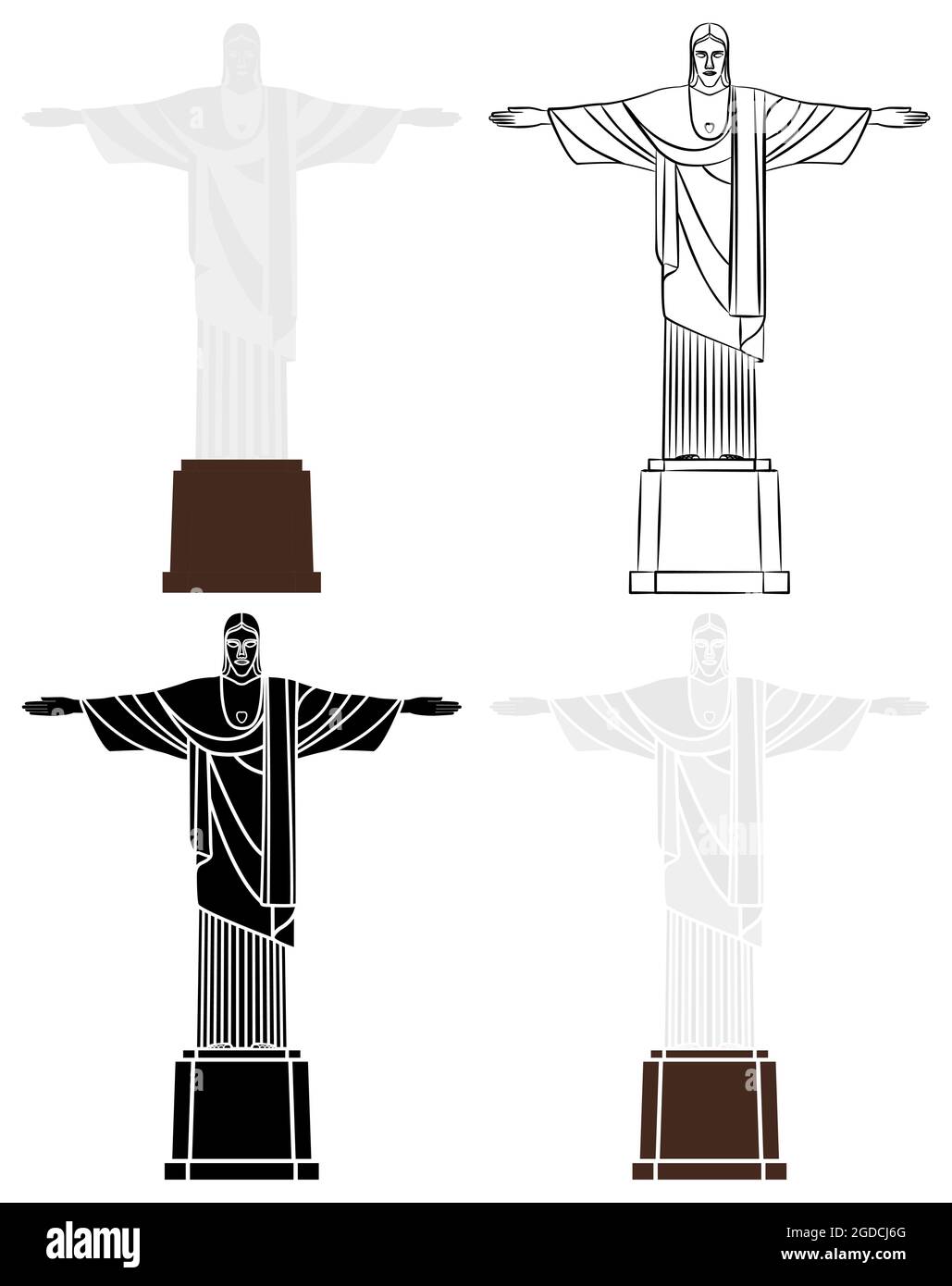 Christ Redempteur Dessin Banque d'image et photos - Alamy