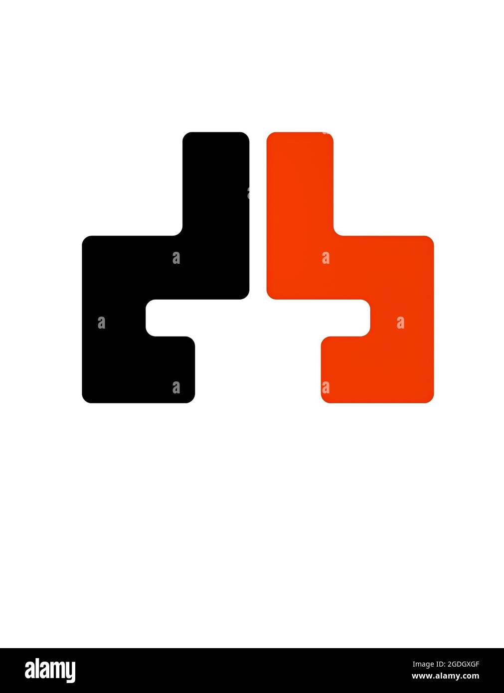 Logo rouge et noir Banque de photographies et d’images à haute ...