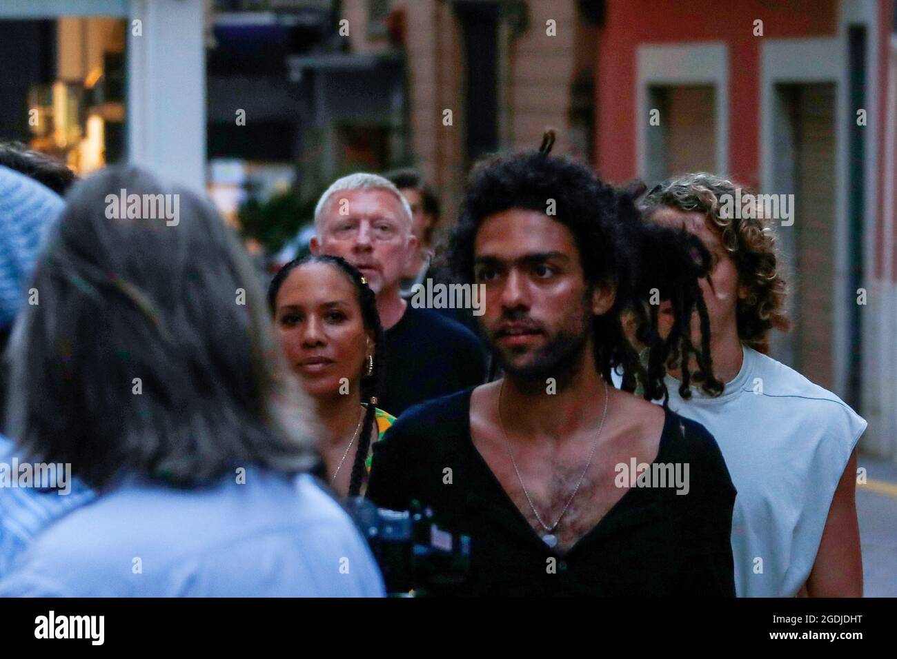 Palma, Espagne. 13 août 2021. Noah Becker arrive à l'ouverture de son ...