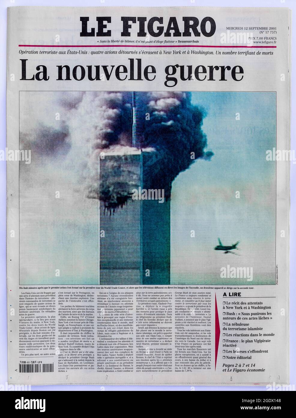 12 septembre 2001 Banque de photographies et d’images à haute ...
