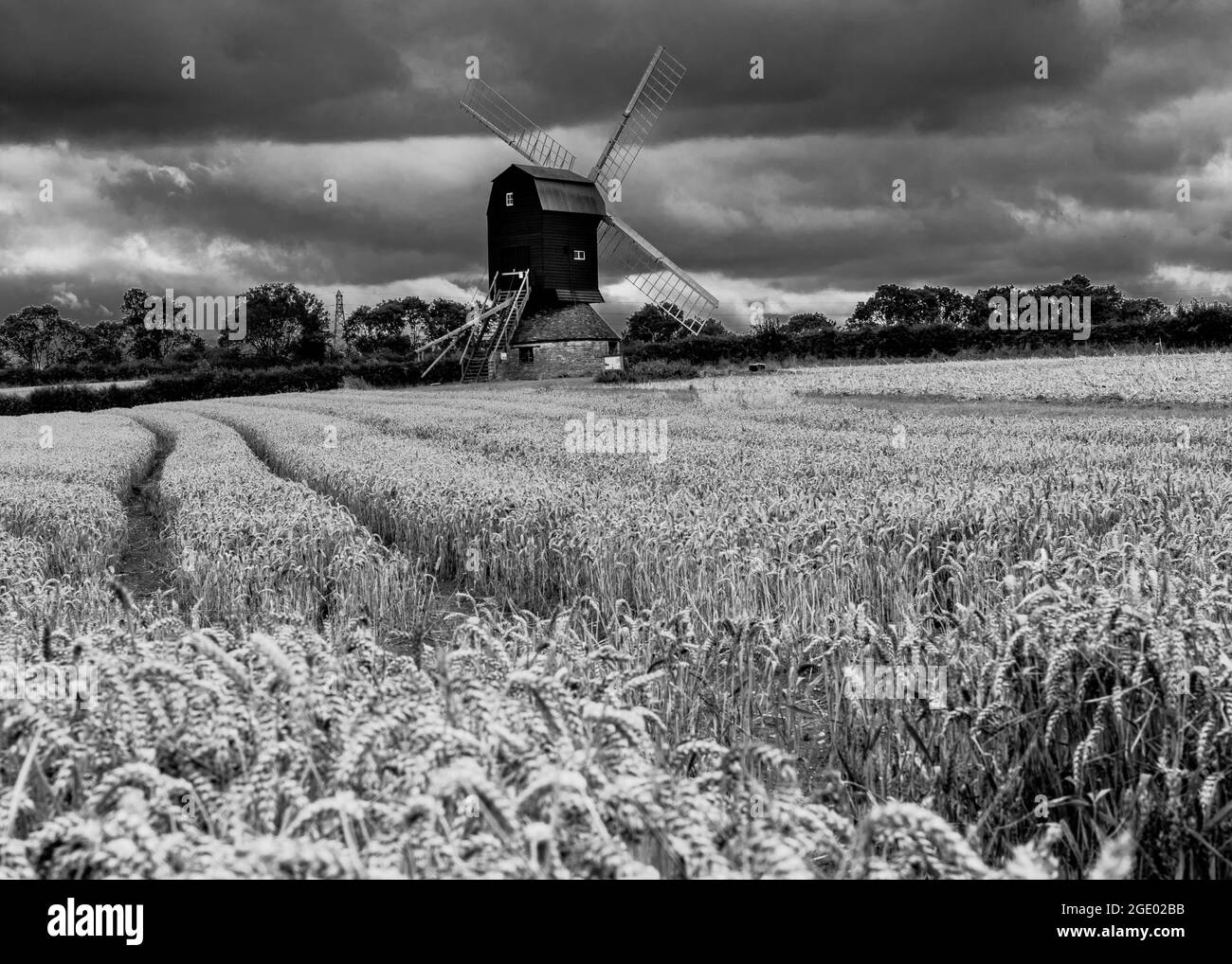 Le moulin à vent de Stvington, datant du XVIIIe siècle et entièrement ...