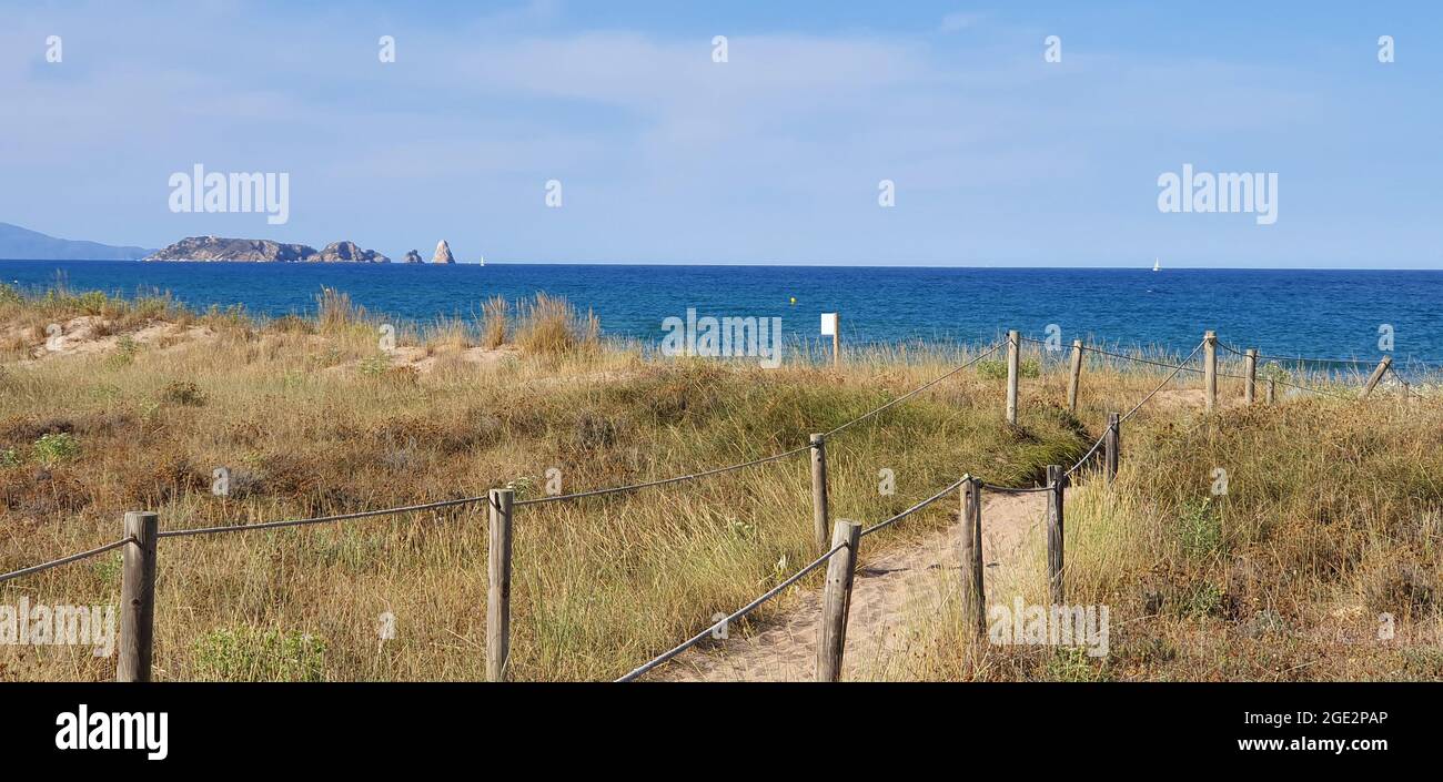 Chemin de sable sur la dune Banque de photographies et d’images à haute ...