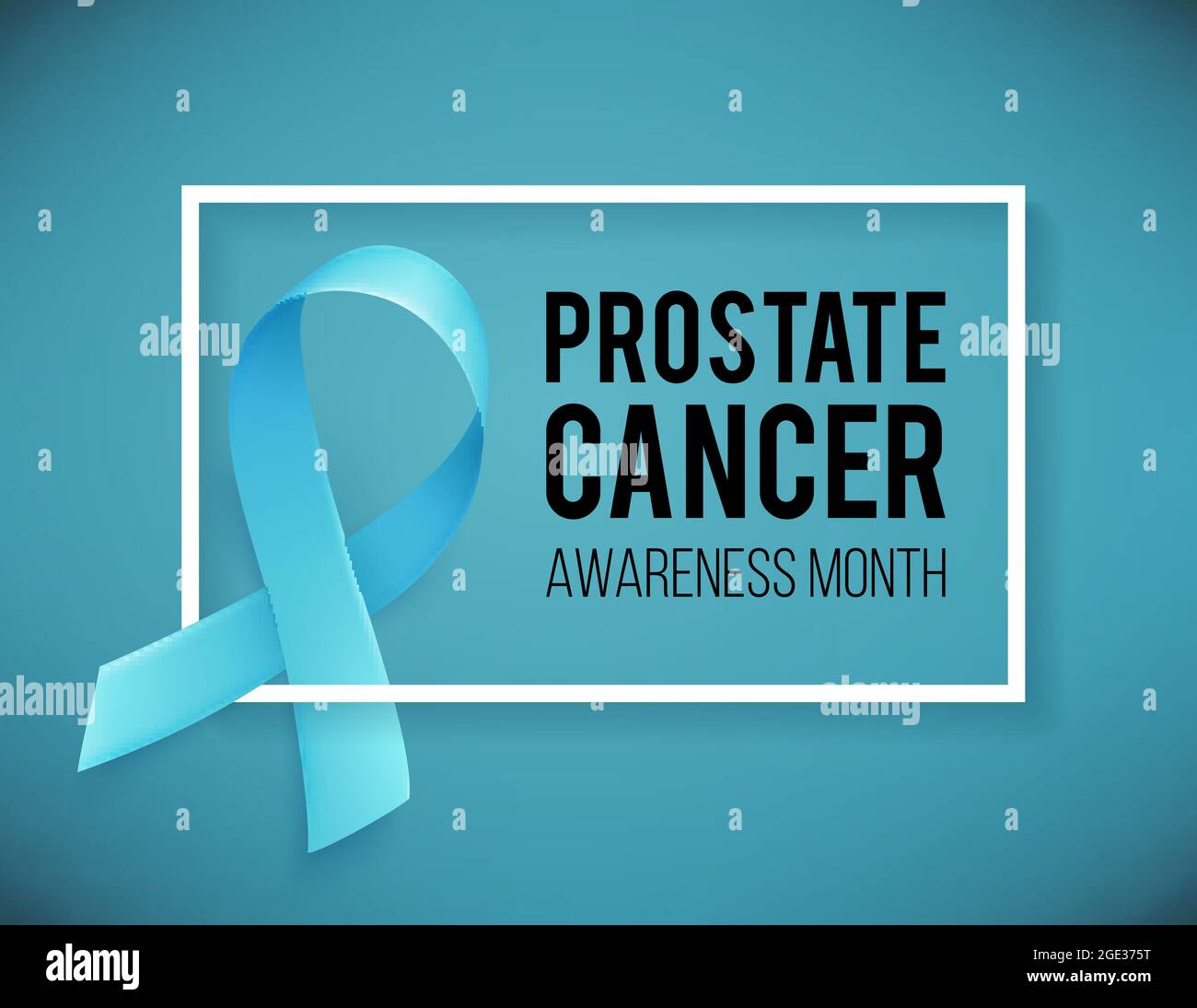 Ruban bleu réaliste, symbole de la Journée mondiale du cancer de la prostate en novembre ...