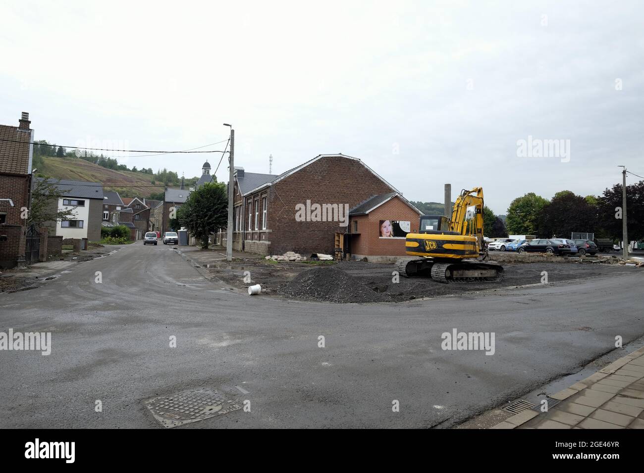 L'illustration montre la zone touchée par les inondations de juillet à ...