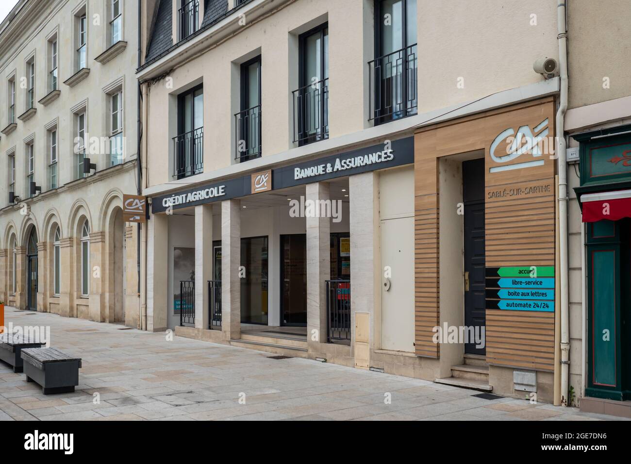 SABLE, FRANCE - 22 juillet 2021 : un magasin français avec une enseigne ...