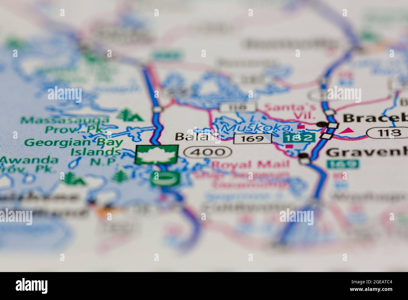 Carte de bala ontario Banque de photographies et d’images à haute ...
