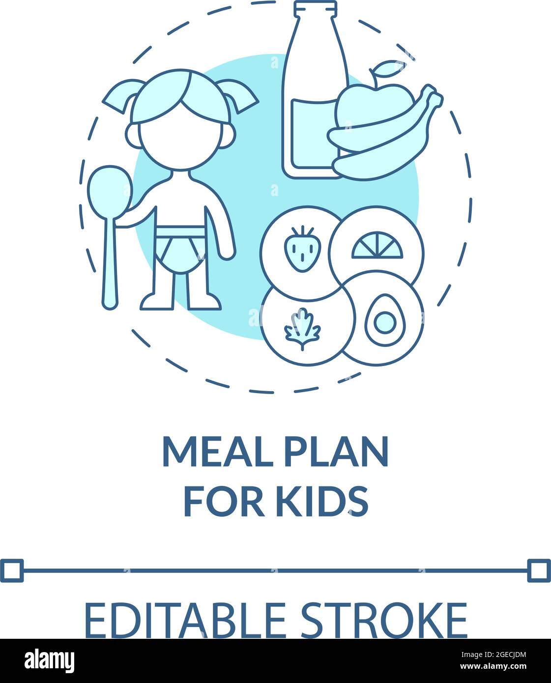 Collation enfant pictogramme Banque d'images vectorielles - Alamy