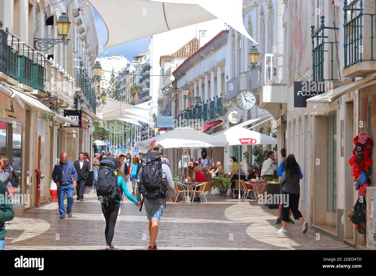 FARO, PORTUGAL - 30 MAI 2018 : Visitez le centre-ville de Faro ...