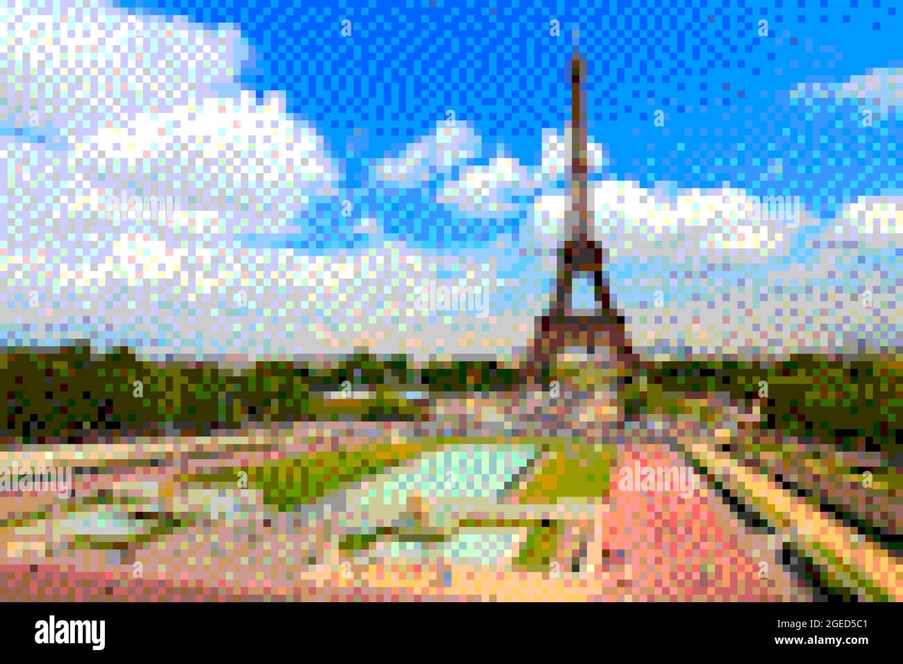 Pixel eiffel Banque de photographies et d’images à haute résolution - Alamy