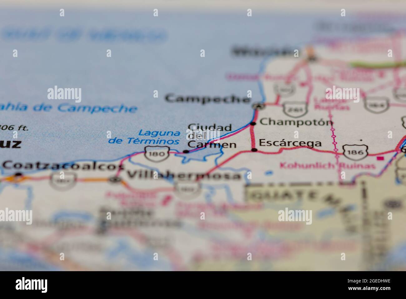 Carte ciudad del carmen Banque de photographies et d’images à haute ...