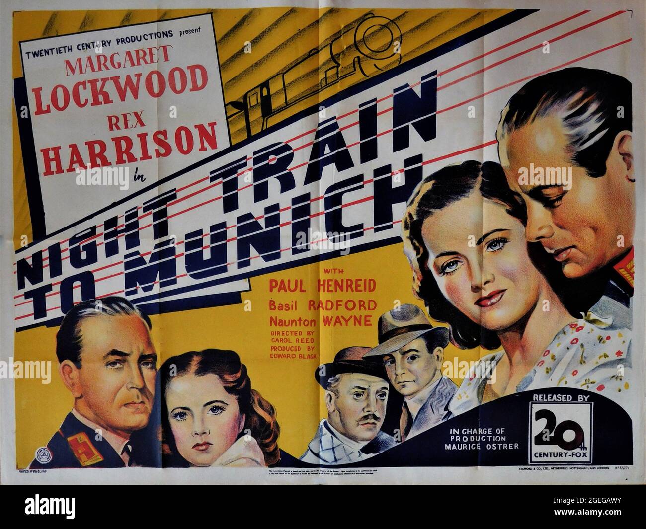 Affiche en quad britannique pour MARGARET LOCKWOOD REX HARRISON PAUL ...