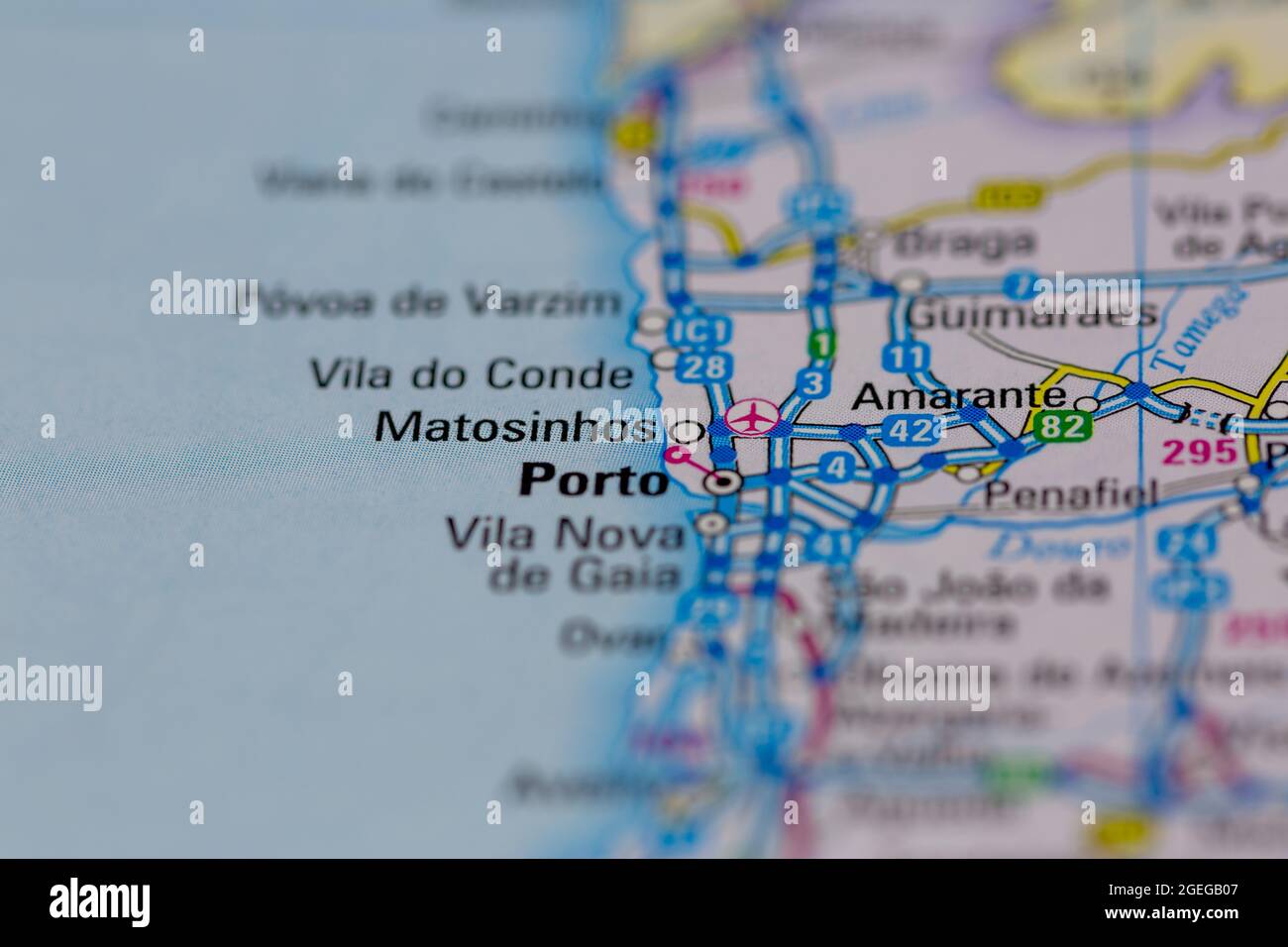 Mappa di matosinhos Banque de photographies et d’images à haute ...