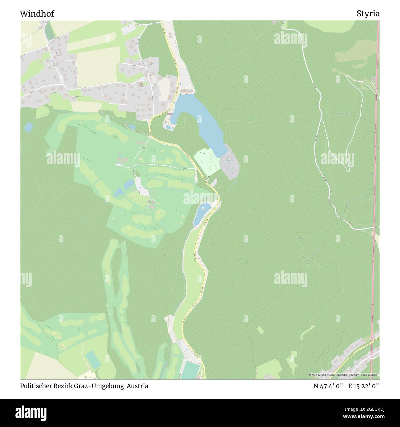 Windhof, Politischer Bezirk Graz-Umgebung, Autriche, Styrie, N 47 4' 0 ...