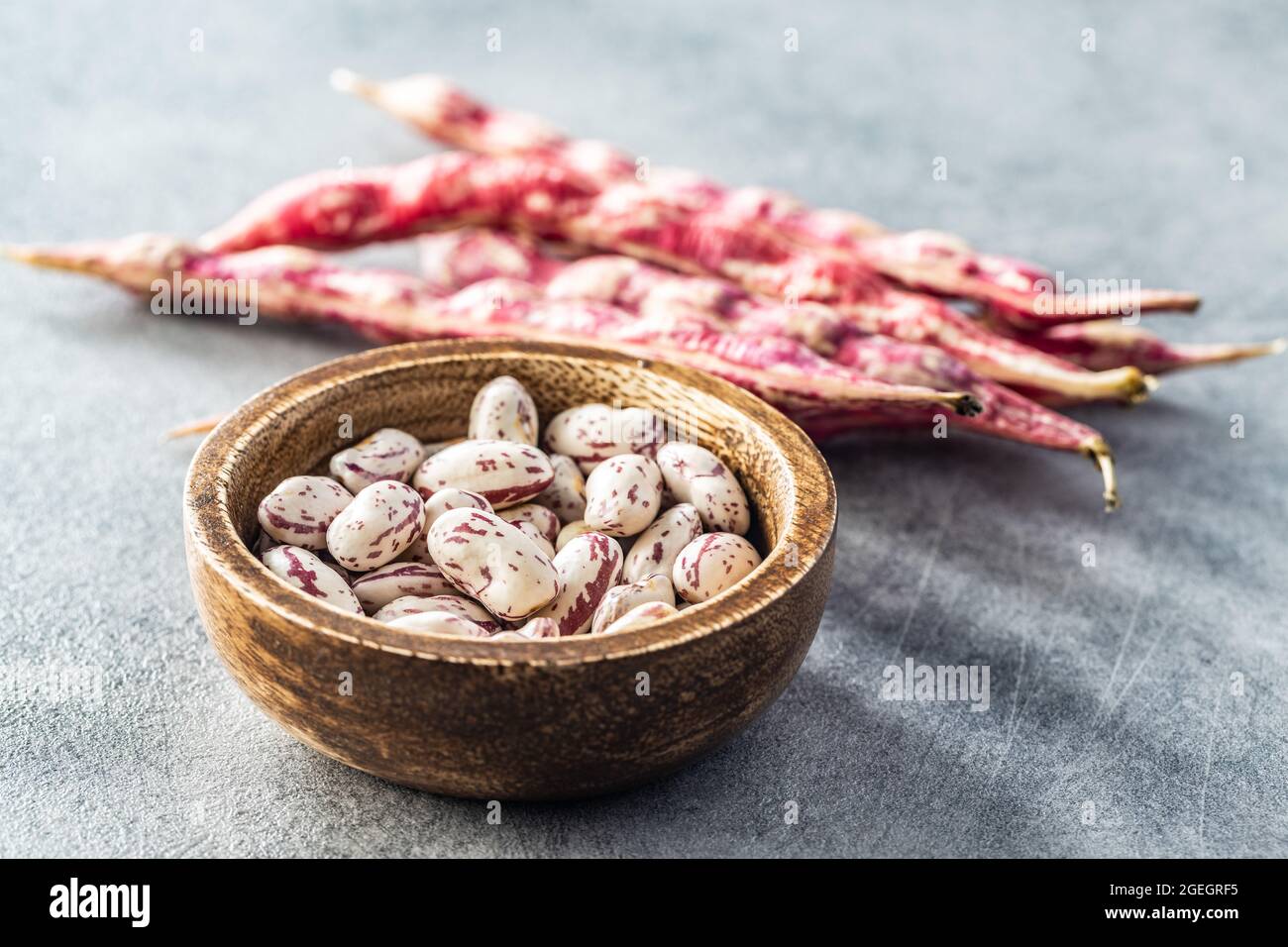 Gousses de haricots borlotti Banque de photographies et d’images à ...