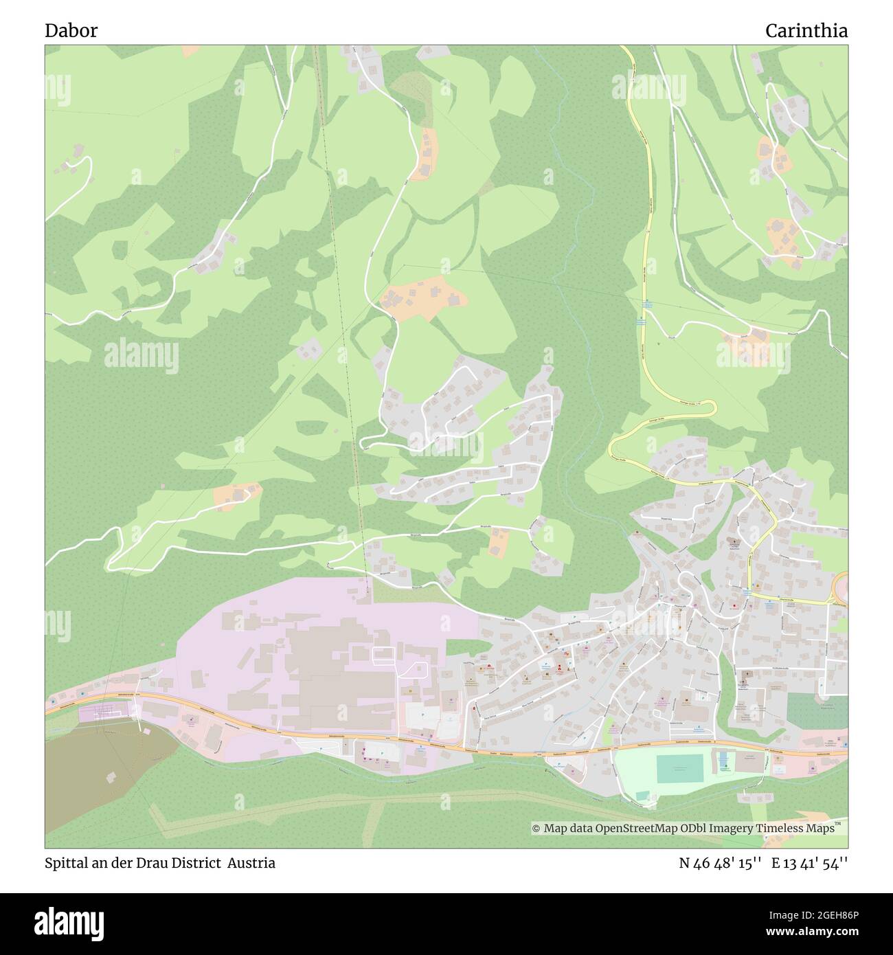 Dabor, Spittal an der Drau District, Autriche, Carinthie, N 46 48' 15 ...