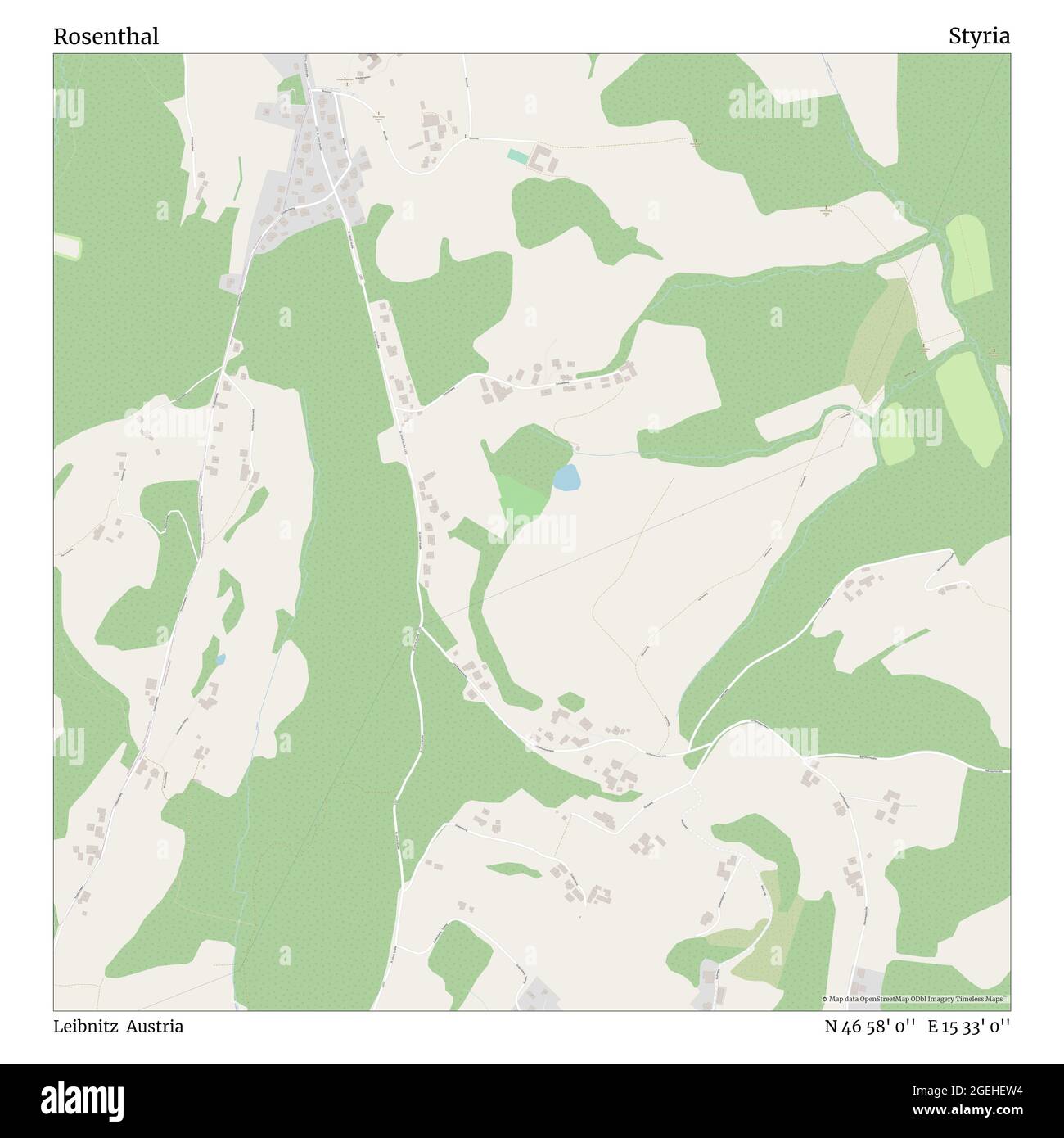 Rosenthal, Leibnitz, Autriche, Styrie, N 46 58' 0'', E 15 33' 0 ...