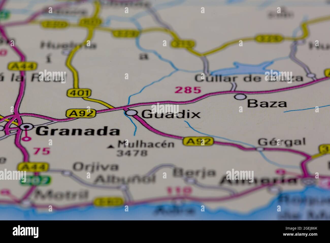 Carte de guadix Banque de photographies et d’images à haute résolution ...