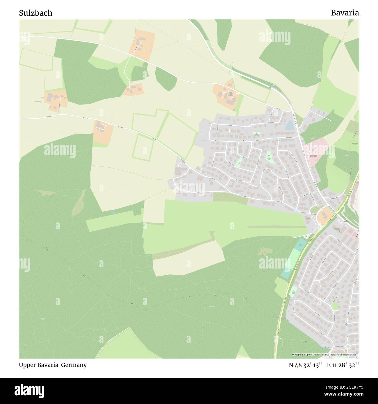 Sulzbach, haute-Bavière, Allemagne, Bavière, N 48 32' 13'', E 11 28' 32 ...