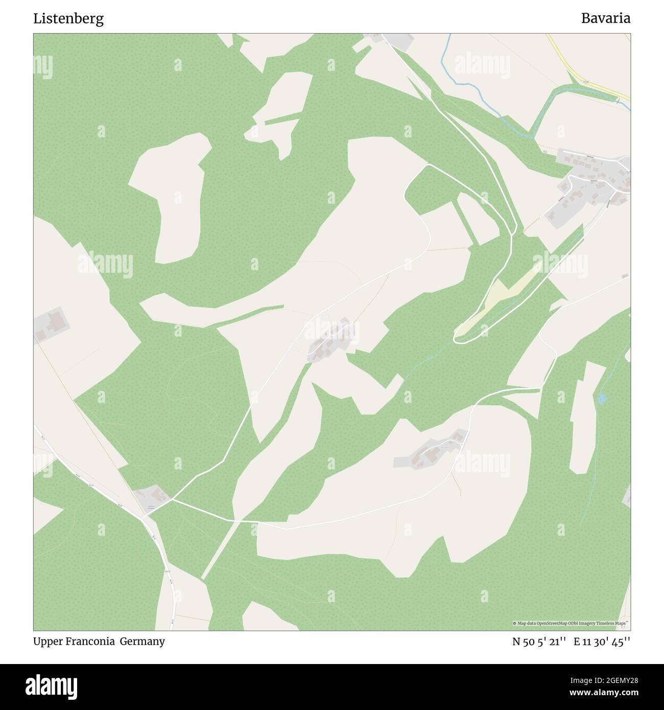 Listenberg, haute-Franconie, Allemagne, Bavière, N 50 5' 21'', E 11 30 ...