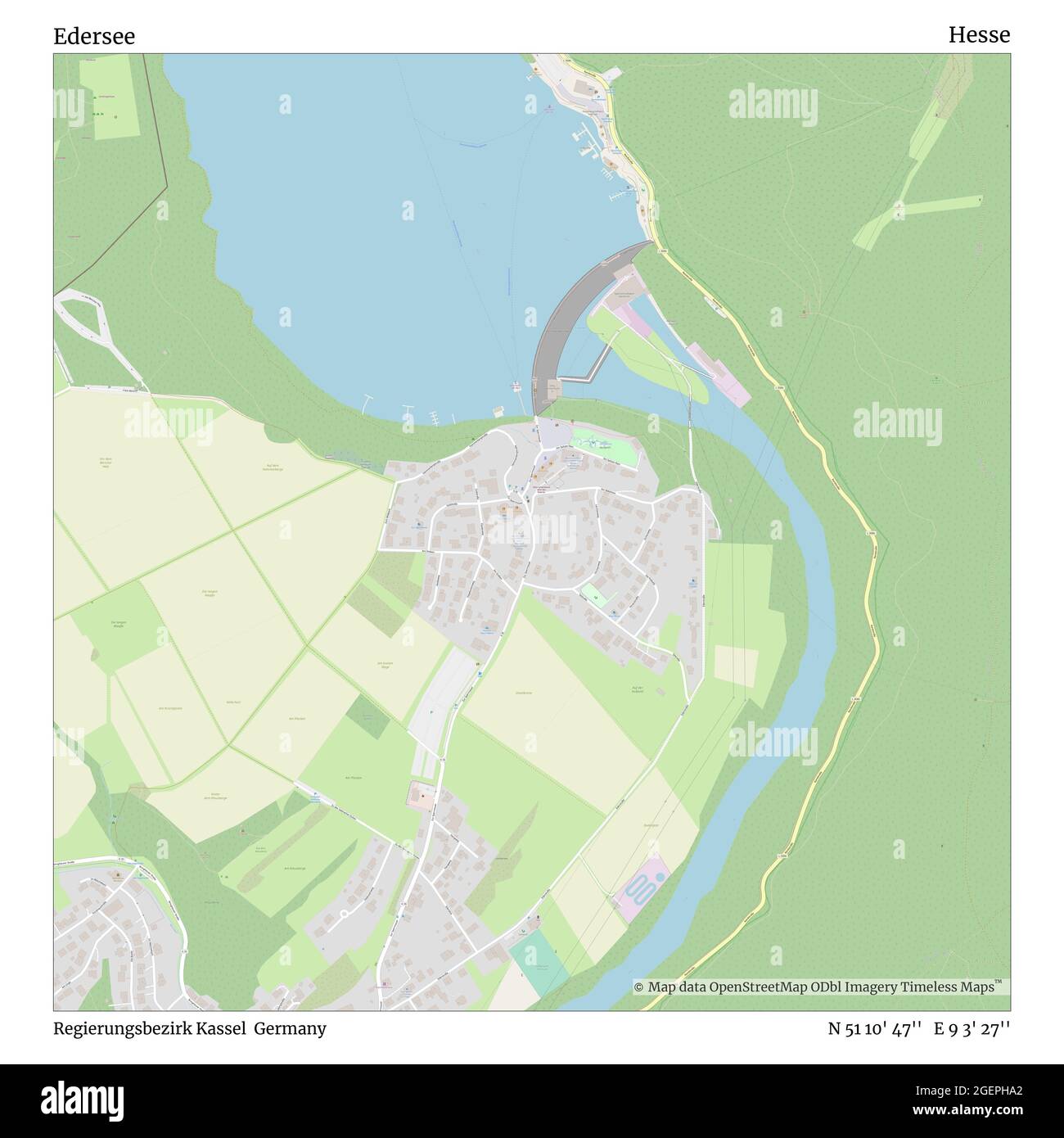 Edersee voir sur la carte Banque de photographies et d’images à haute ...