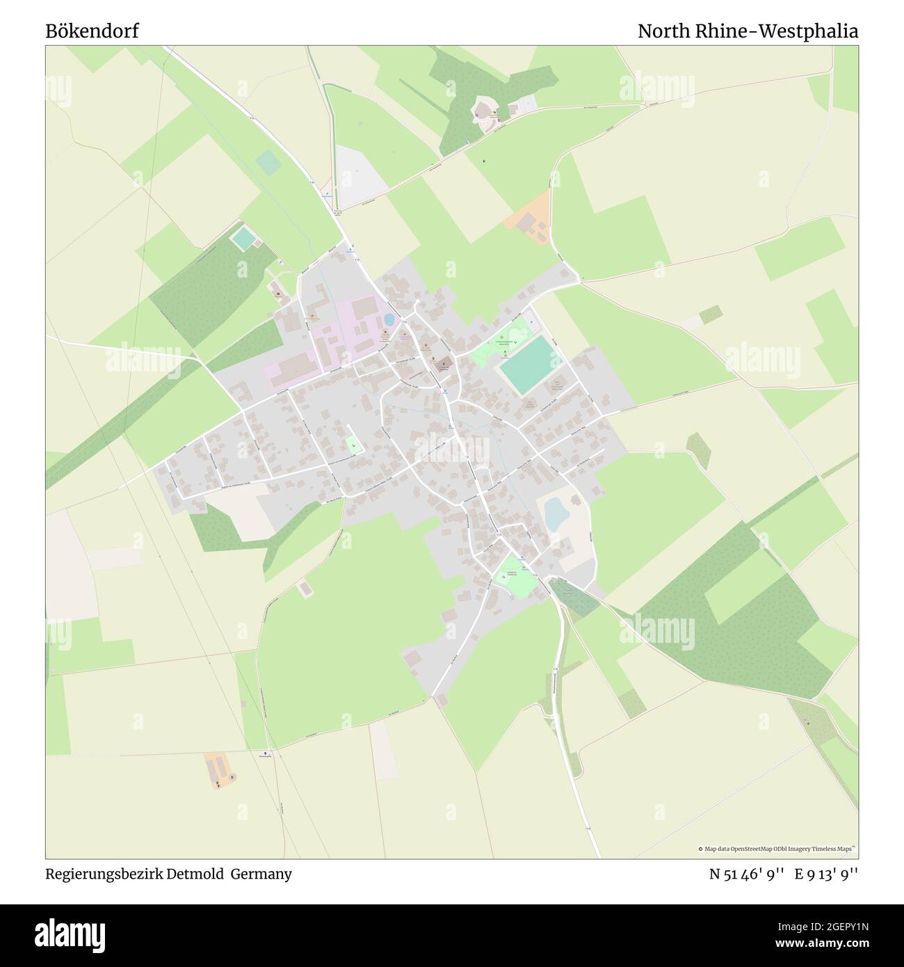 Bökendorf, Regierungsbezirk Detmold, Allemagne, Rhénanie-du-Nord ...