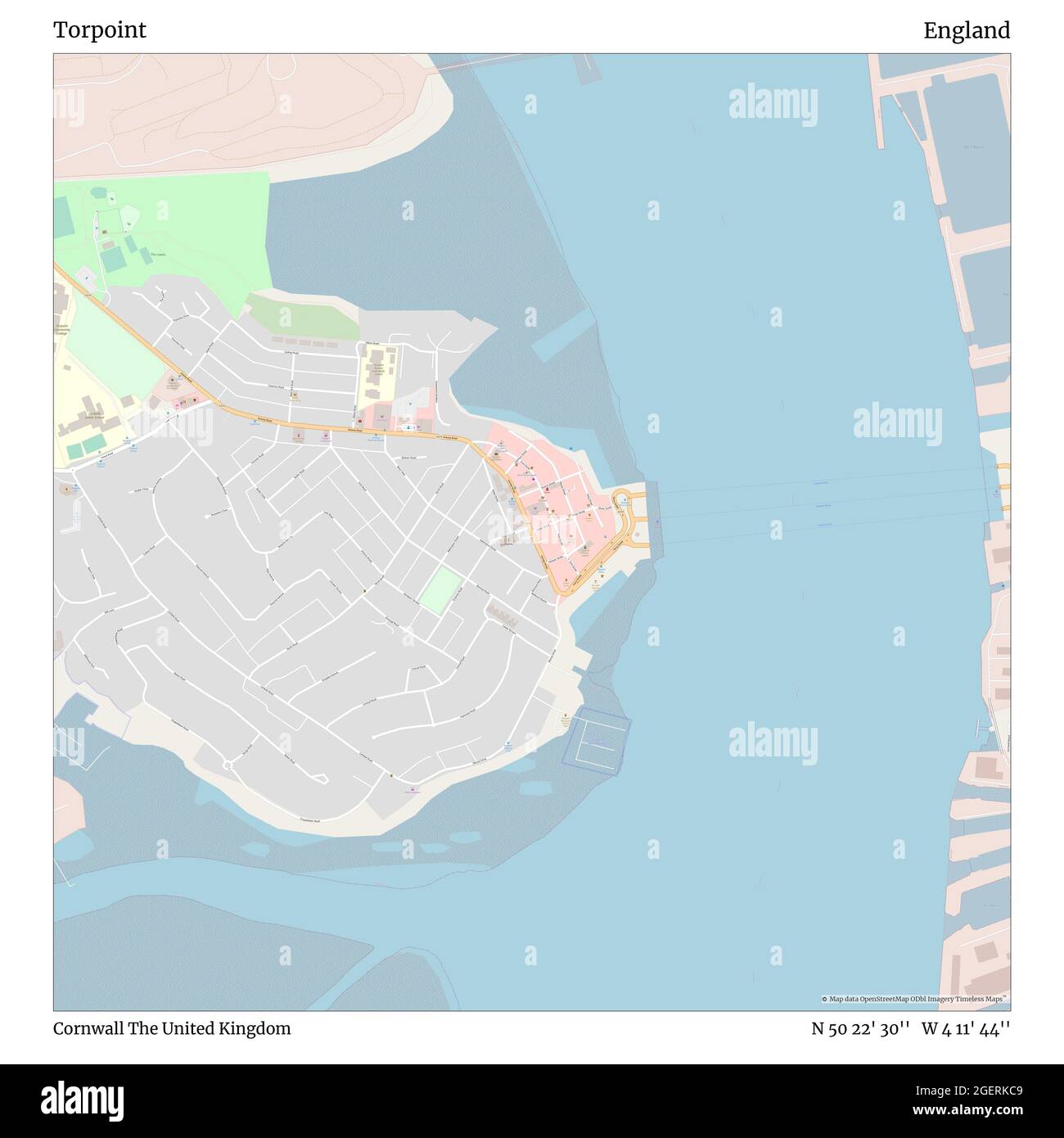 Carte de torpoint Banque d'images détourées - Alamy