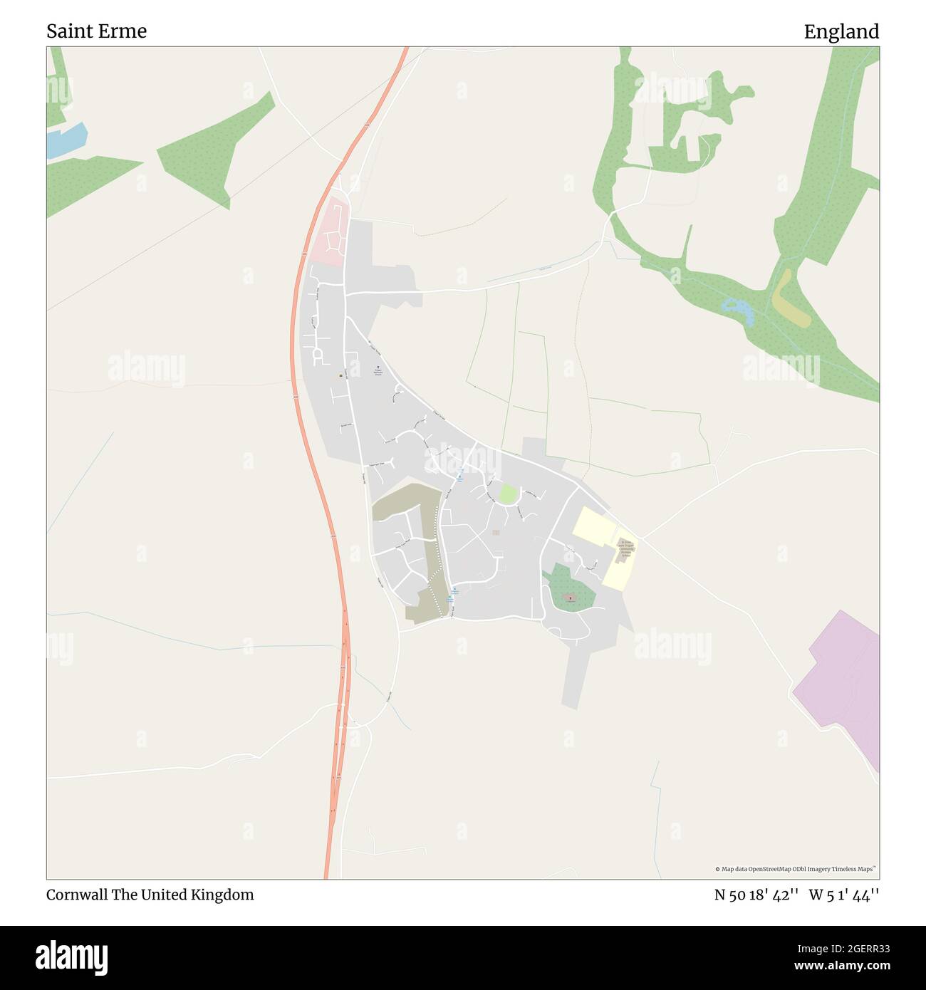 Saint Erme, Cornwall, Royaume-Uni, Angleterre, N 50 18' 42'', W 5 1' 44 ...