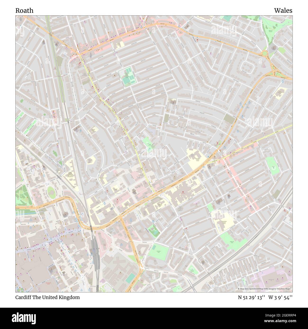 Cardiff map Banque de photographies et d’images à haute résolution - Alamy