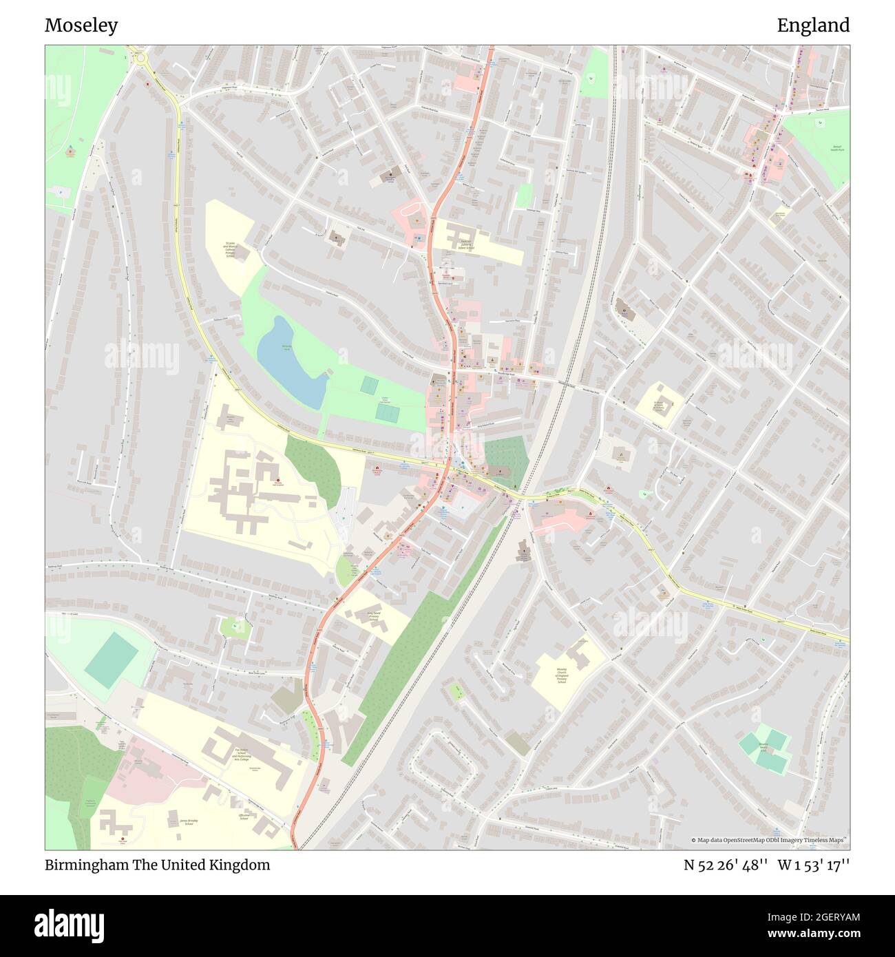 Mappa di birmingham Banque de photographies et d’images à haute ...