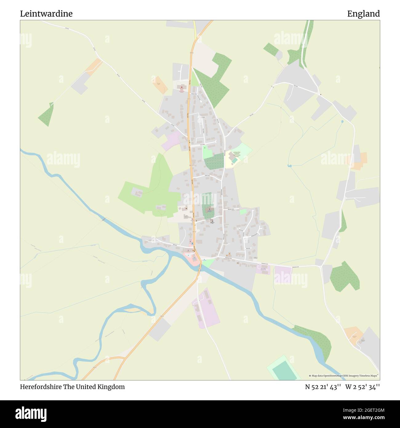 Leintwardine, Herefordshire, Royaume-Uni, Angleterre, N 52 21' 43'', W ...
