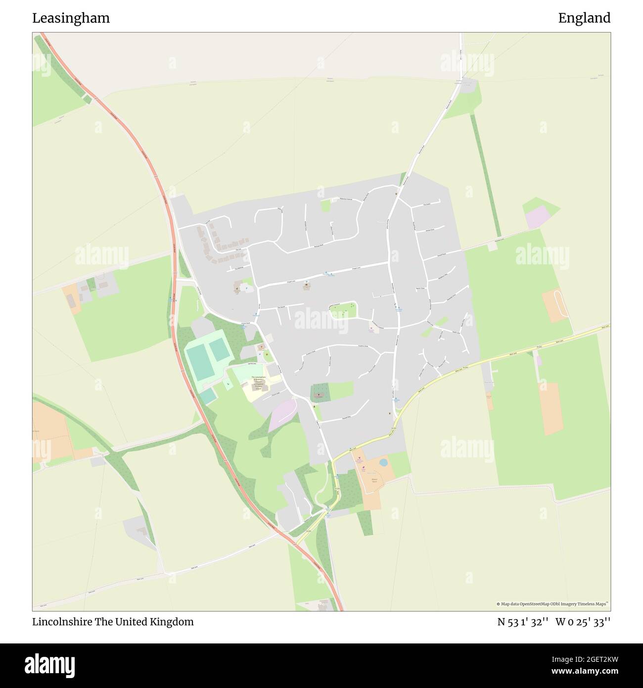 Leasingham, Lincolnshire, Royaume-Uni, Angleterre, N 53 1' 32'', W 0 25 ...