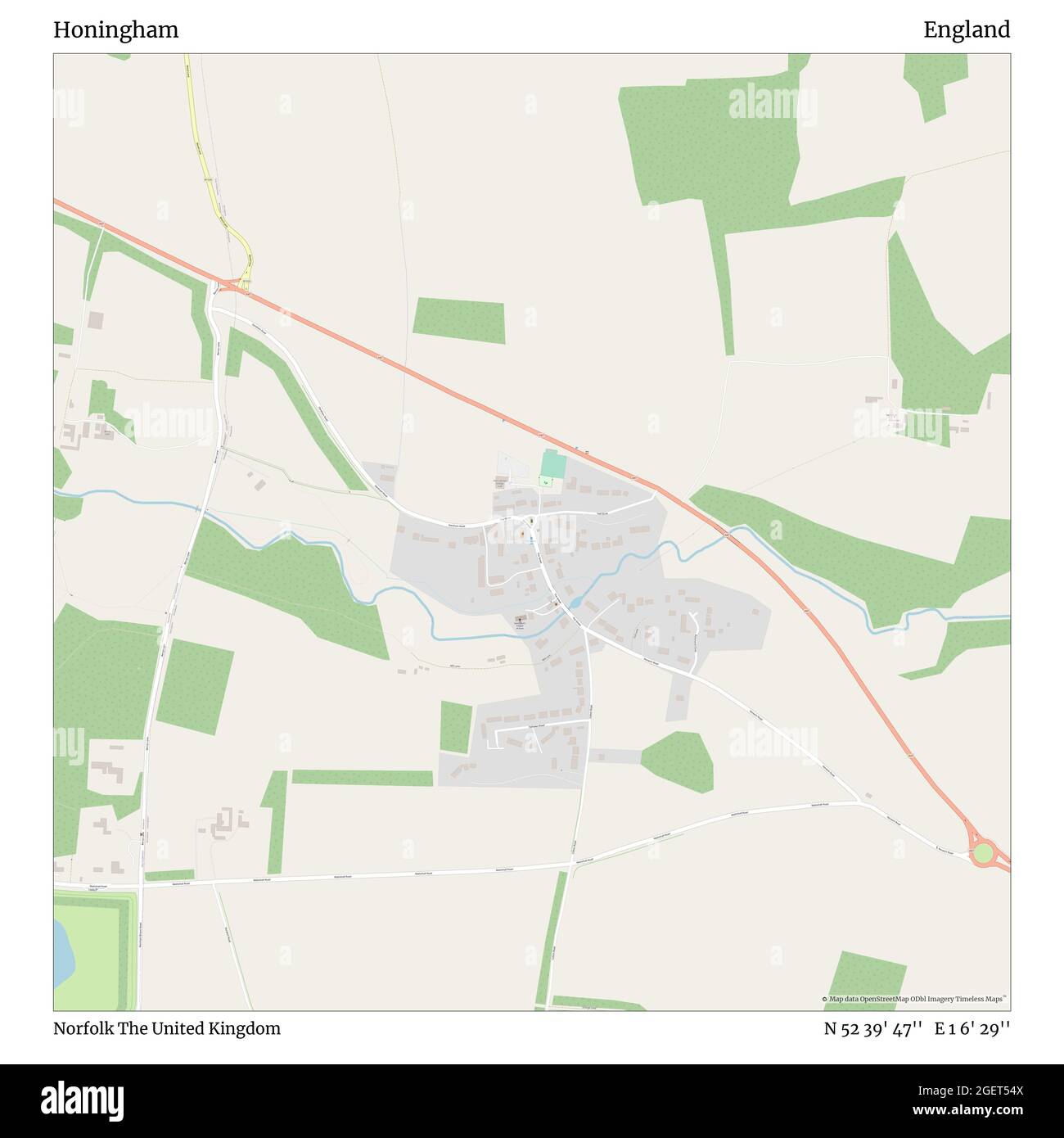 Honingham, Norfolk, Royaume-Uni, Angleterre, N 52 39' 47'', E 1 6' 29 ...