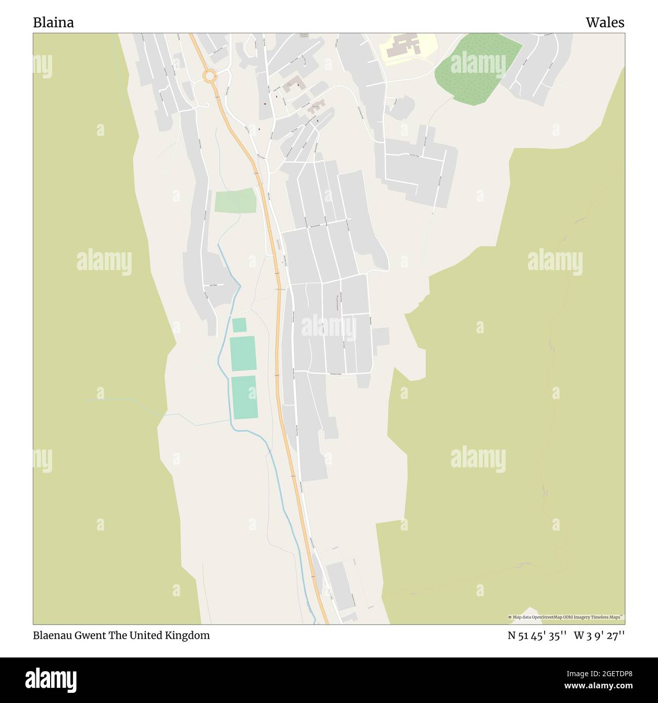 Blaina, Blaenau Gwent, Royaume-Uni, pays de Galles, N 51 45' 35'', W 3 ...
