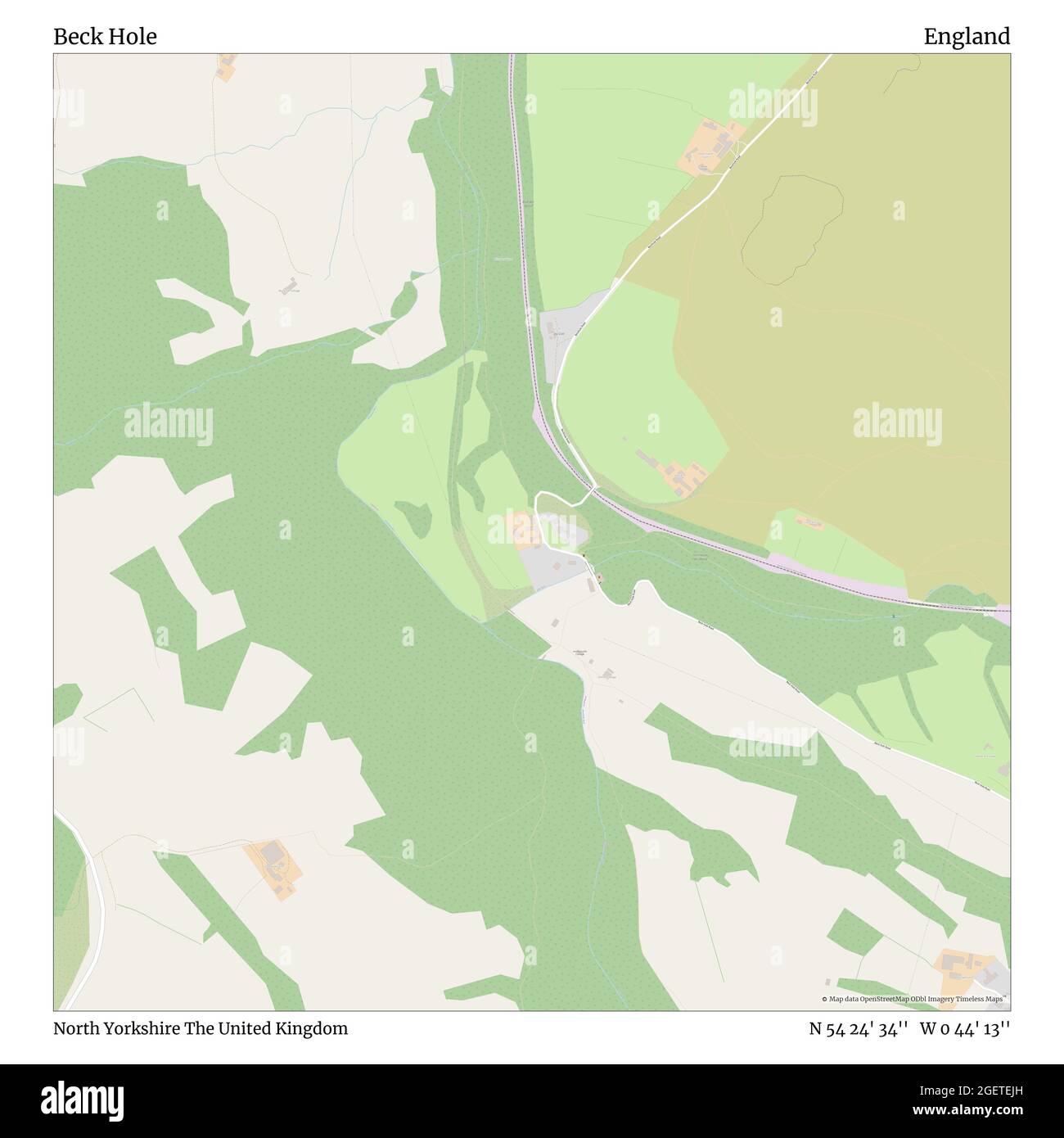 Beck Hole, North Yorkshire, Royaume-Uni, Angleterre, N 54 24' 34'', W 0 ...