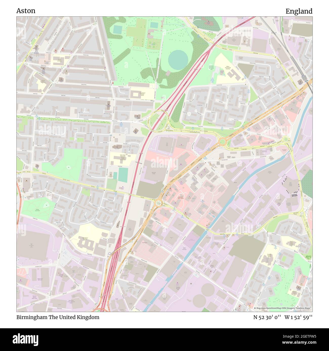 Aston, Birmingham, Royaume-Uni, Angleterre, N 52 30' 0'', W 1 52' 59 ...