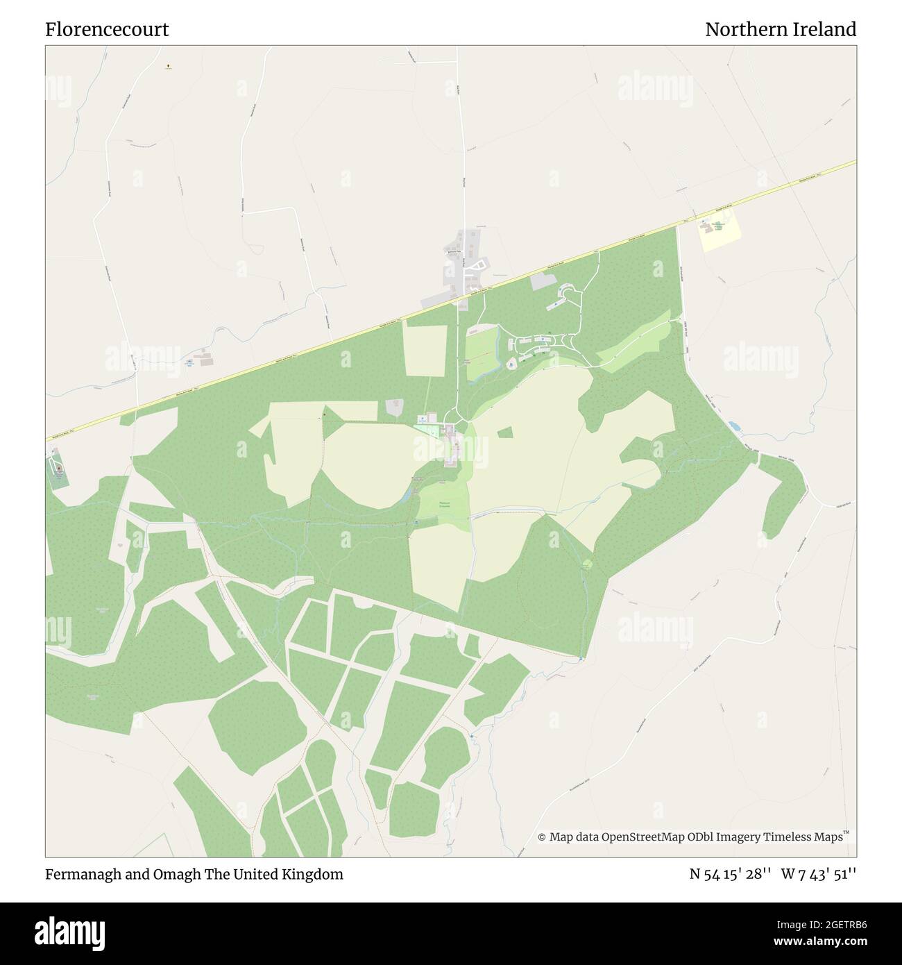 Road map northern ireland map Banque de photographies et d’images à ...