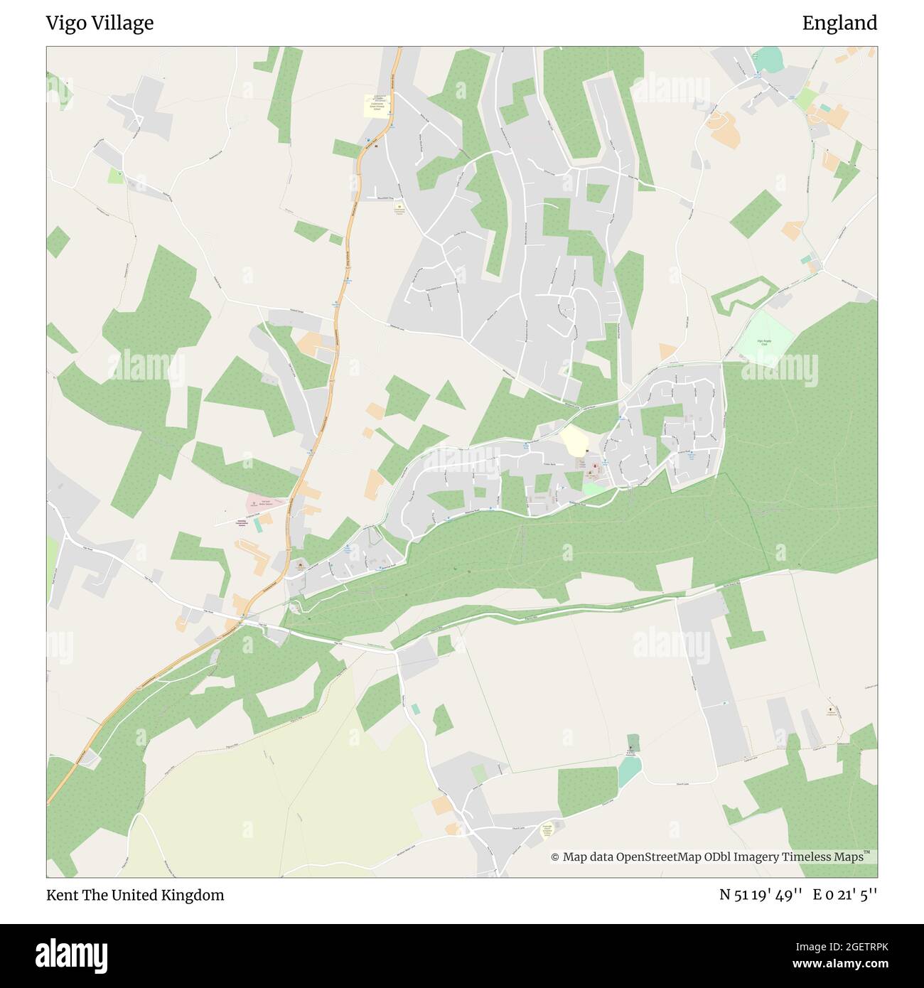 Vigo Village, Kent, Royaume-Uni, Angleterre, N 51 19' 49'', E 0 21' 5 ...